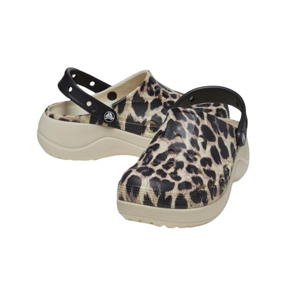CROCS | Shoes | Crocs Womens Baya Platform Leopard Print Clogs Size ...